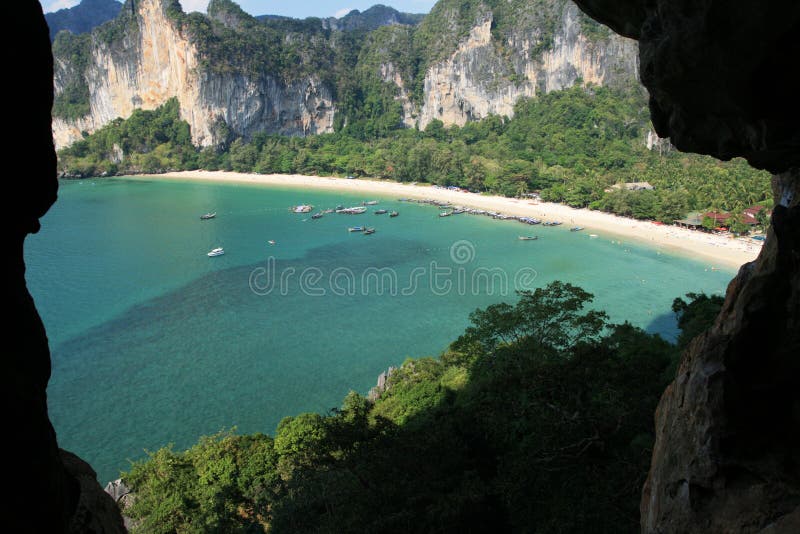 Railey West beach stock image. Image of thailand, tourist - 17524699