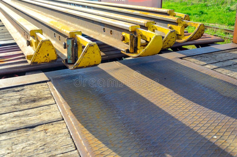 Railhead Elements. the Rail Lash Stock Photo - Image of special, title ...