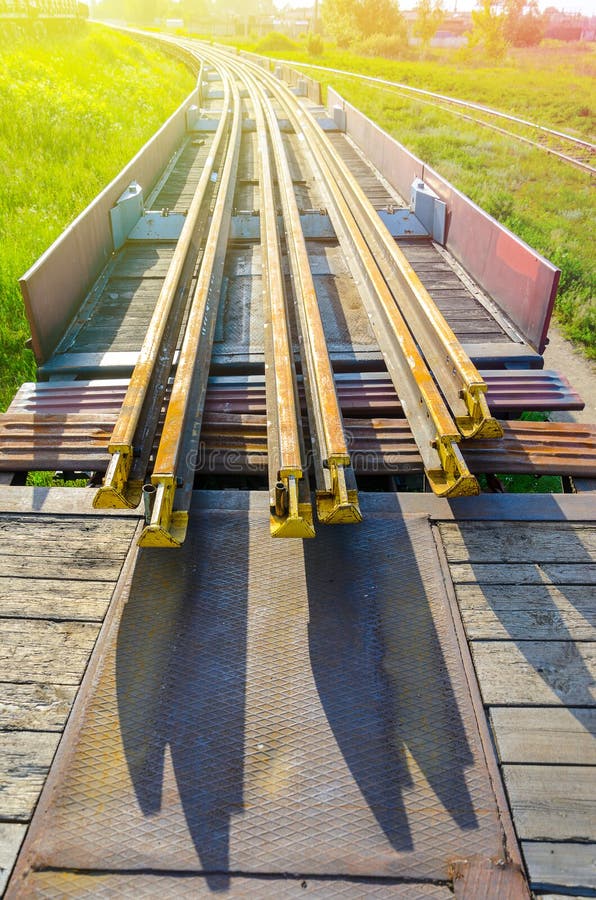Railhead Elements. the Rail Lash Stock Image - Image of rust, bright ...