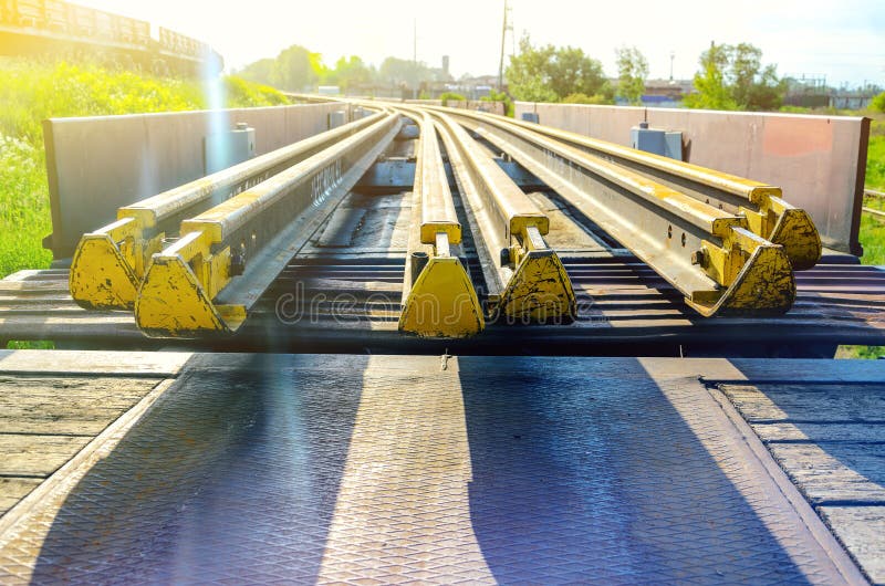 Railhead Elements. the Rail Lash Stock Image - Image of composition ...