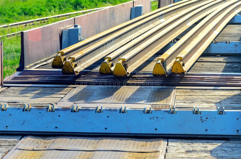 Railhead Elements. the Rail Lash Stock Image - Image of background ...