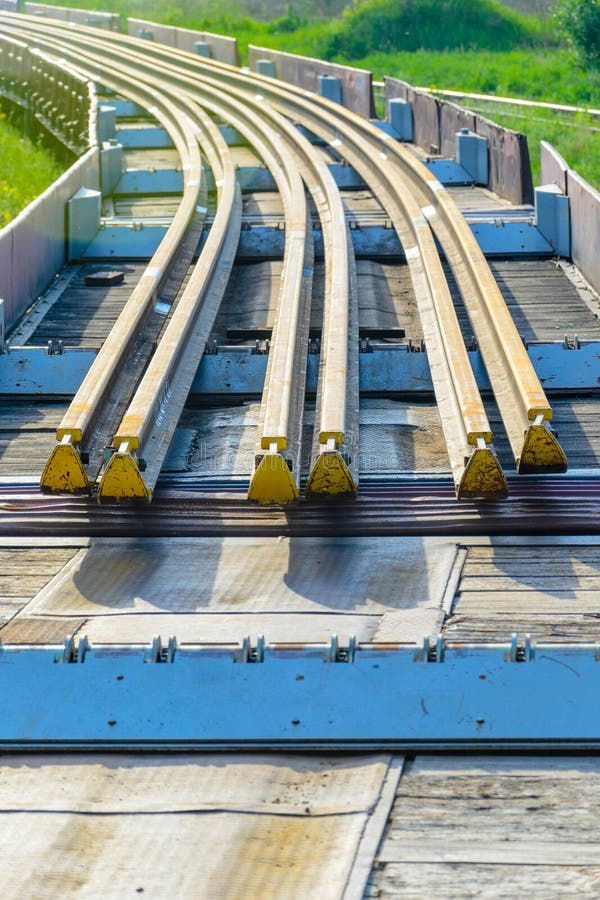 Railhead Elements. the Rail Lash Stock Photo - Image of delivery, rust ...