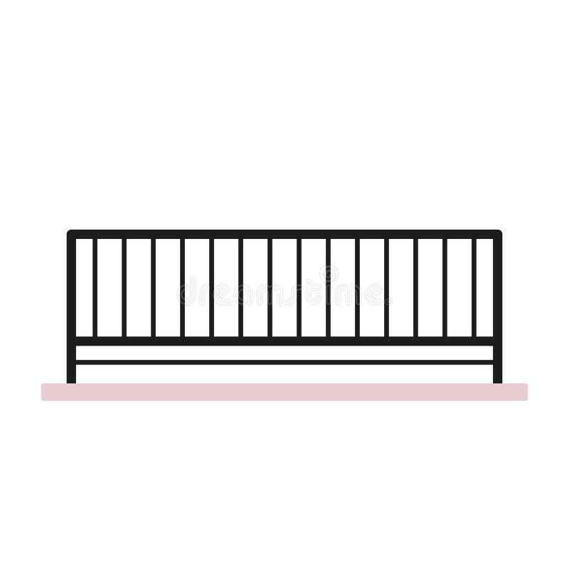 Balcony Cartoon Vector. Railing Vector. Fence Vecot. Stock Vector ...