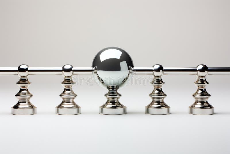 Railing Ball on White Background Stock Illustration - Illustration of ...