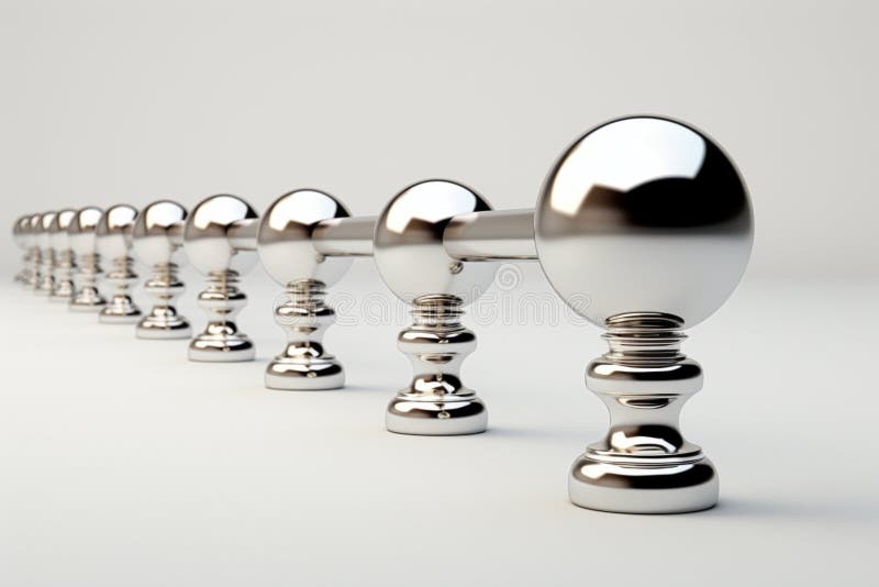 Railing Ball on White Background Stock Illustration - Illustration of ...