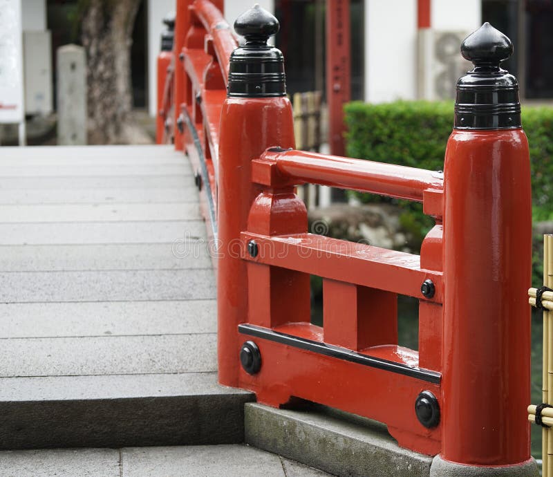 Railing bridge stock image. Image of wall, bridge, shrine - 289812479