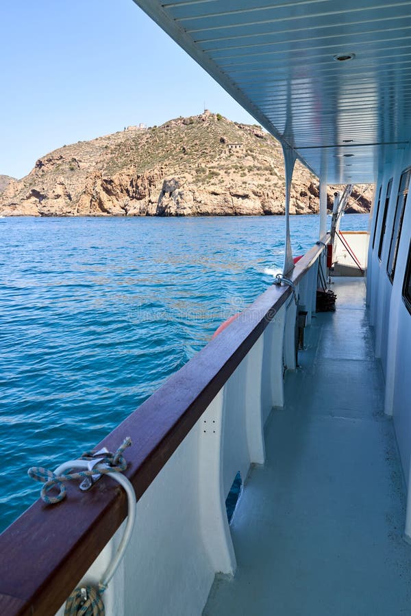 Handrails of a Ship Sailing Stock Photo - Image of cruise, sport: 376963580