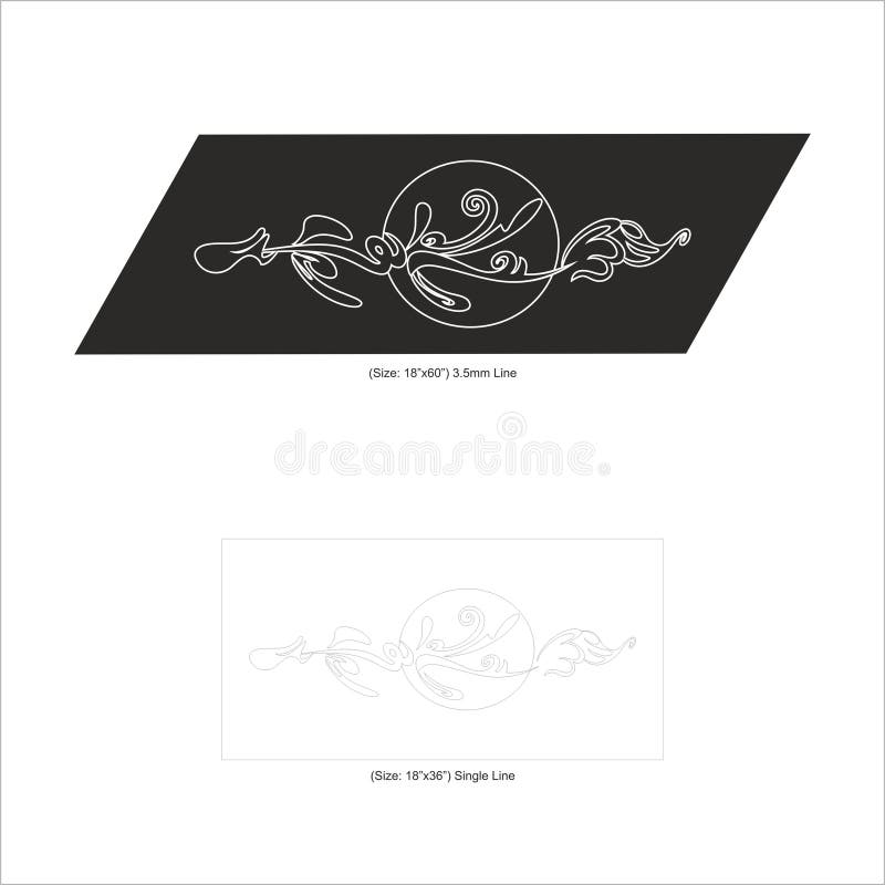 Railing Glass Partition Design and MDF Cutting Vector Stock Vector ...
