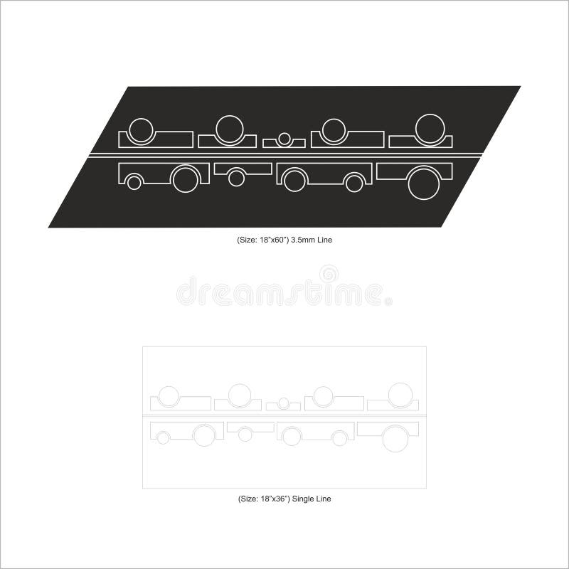 Railing Glass Partition Design and MDF Cutting Vector Stock Vector ...