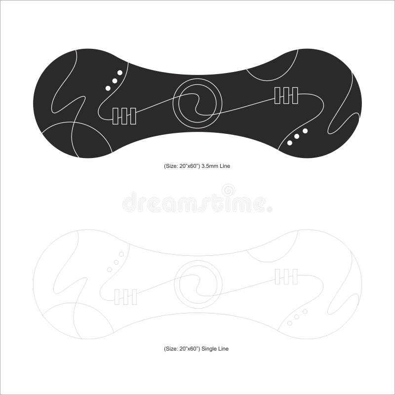 Railing Glass Partition Design and MDF Cutting Vector Stock Vector ...