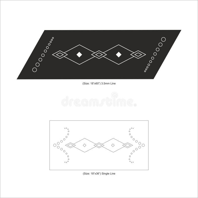 Railing Glass Partition Design and MDF Cutting Vector Stock Vector ...