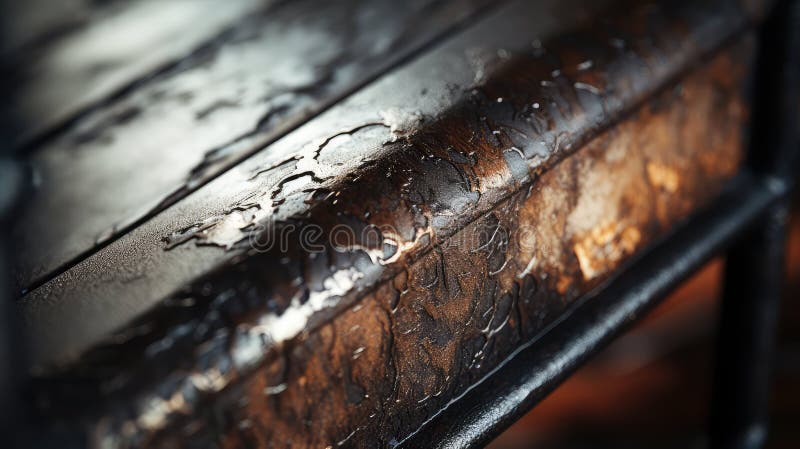 Railing metal scratched stock illustration. Illustration of weathered ...