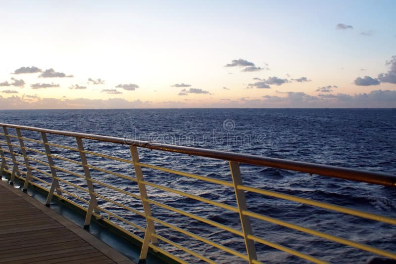 Cruise ship railing stock photo. Image of boat, caribbean - 139780444