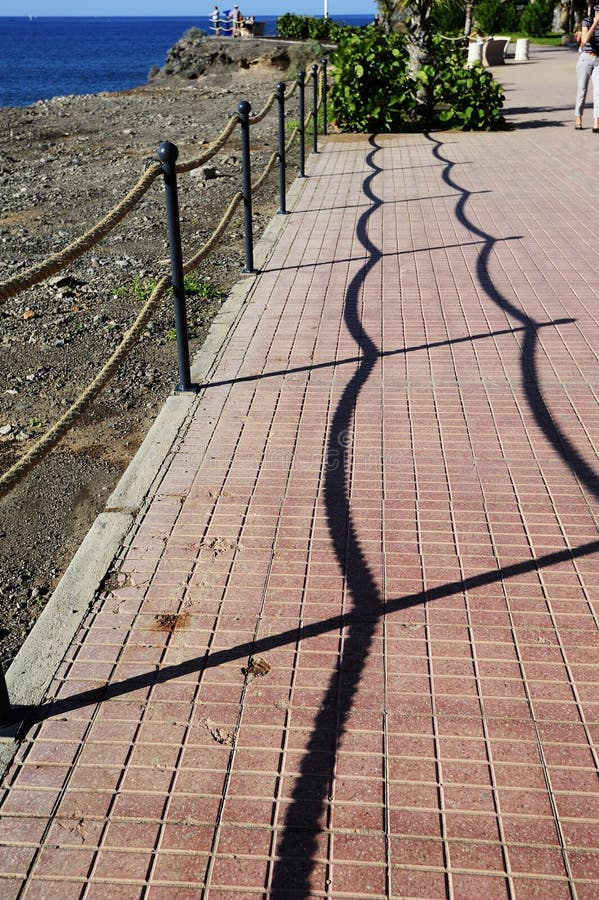 Railing shadows stock image. Image of shadow, shubbery - 40872721