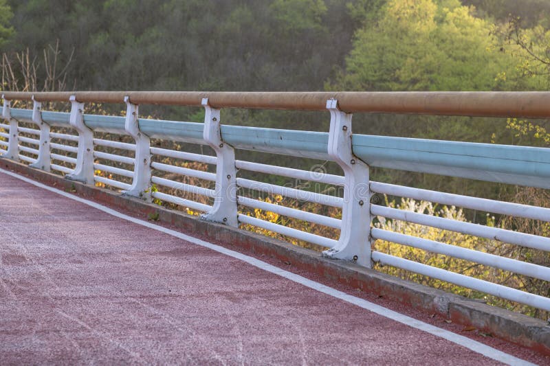 Railing and sidewalk stock photo. Image of passage, building - 312218318