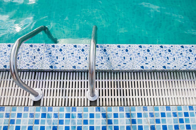 Railing beside Swimming Pool at Water Park Stock Image - Image of relax ...