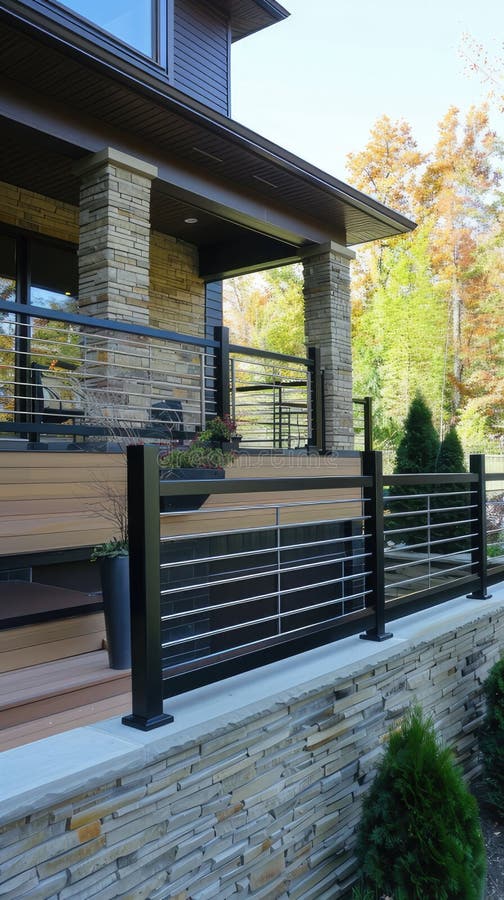 A Railing System, Emphasizing Its Functionality and Aesthetic Appeal in ...