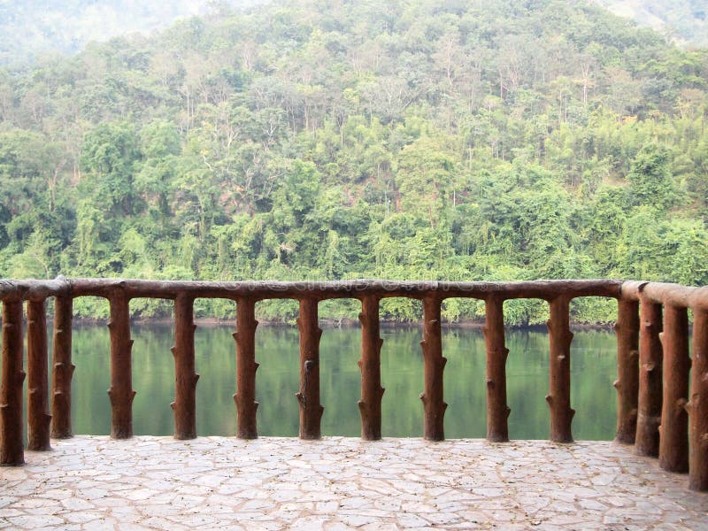 Railing of Walkway beside River Stock Photo - Image of view, path: 66955338
