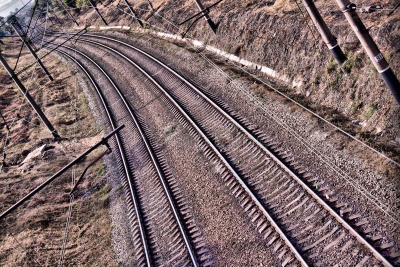 Railroad stock photo. Image of railroad, metal, construction - 27660856