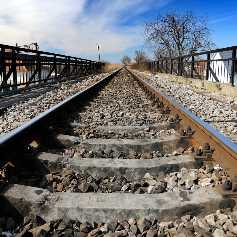 Railroad switch stock image. Image of winter, points - 12774841