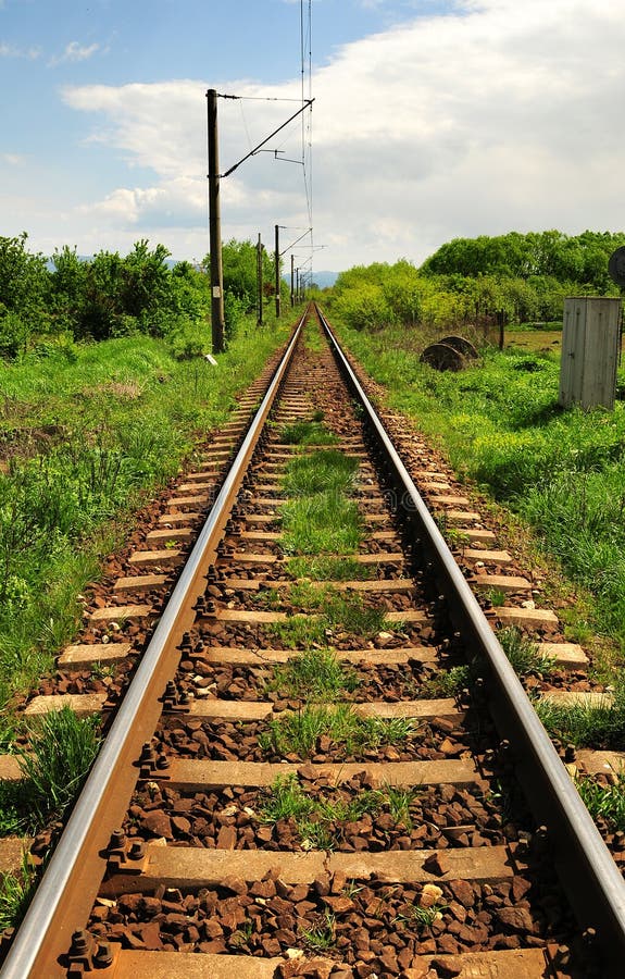Railroad stock photo. Image of outside, evening, transport - 5055564