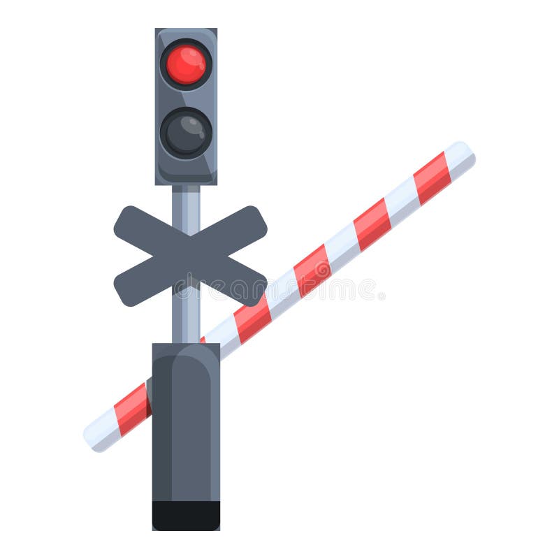 Railroad Crossing Sign Cartoon Icon Stock Illustrations – 312 Railroad ...
