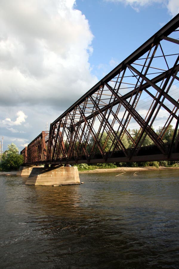 Railroad bridge stock image. Image of train, steel, iron - 14049127