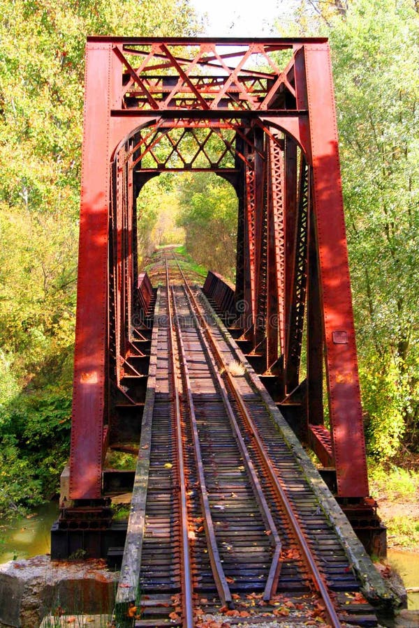 Railroad Bridge stock image. Image of trestle, river, railroad - 4226825