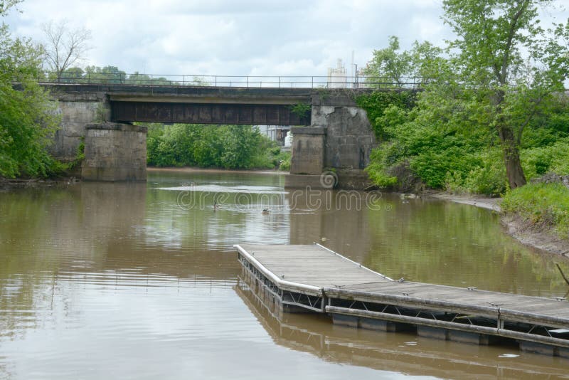Railroad bridge stock image. Image of railroad, green - 71280817