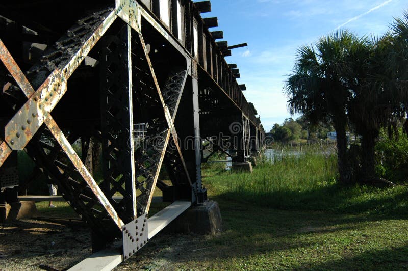 Railroad Bridge stock image. Image of metal, bridge - 102239823