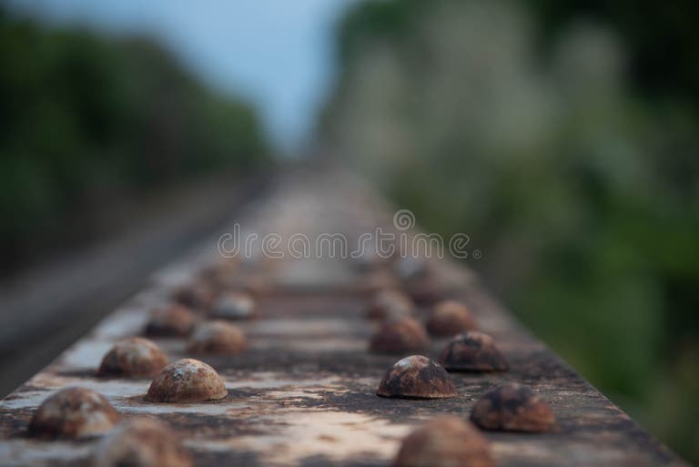 Railroad Bridge Metal Frame Rivets Stock Image - Image of industry ...