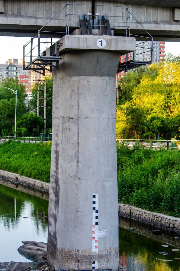 Bridge Pier of R.C.C. Type Supporting Truss Girder. Stock Image - Image ... Bridge Pier of R.C.C. Type Supporting Truss Girder. Stock Image - Image ...