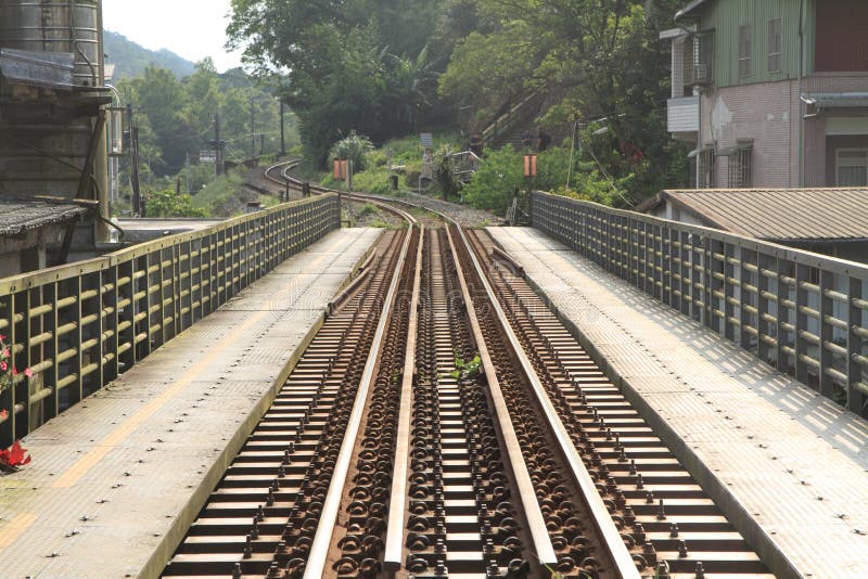 Railroad Bridge on Pingxi Line in Pingxi, Taiwan, ROC Stock Photo ...