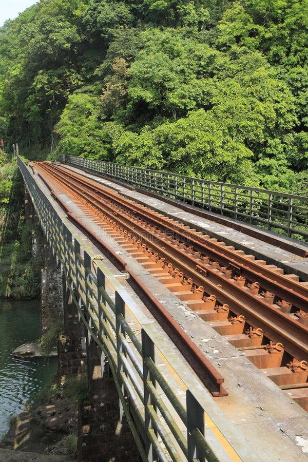 Railroad Bridge on Pingxi Line in Shifen, Taiwan, ROC Stock Image ...