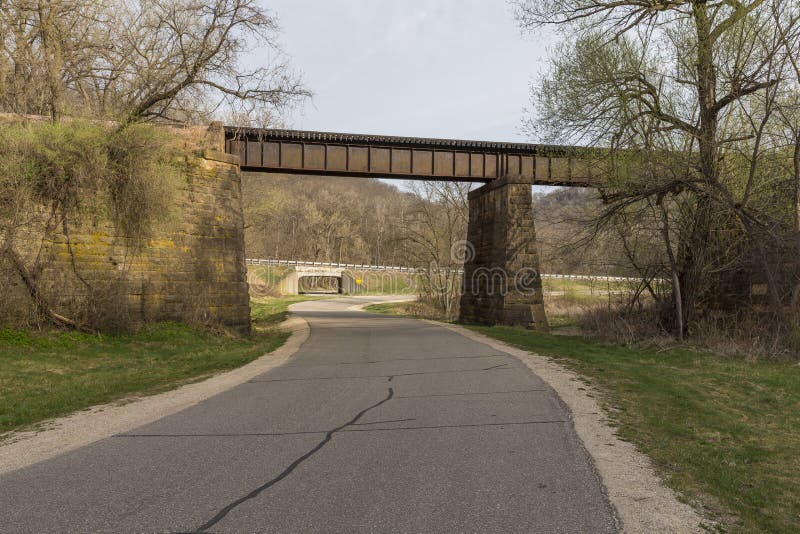 Railroad Bridge Road stock image. Image of road, metal - 70493115