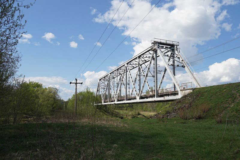 Railroad bridge stock image. Image of steel, rail, structure - 71028445