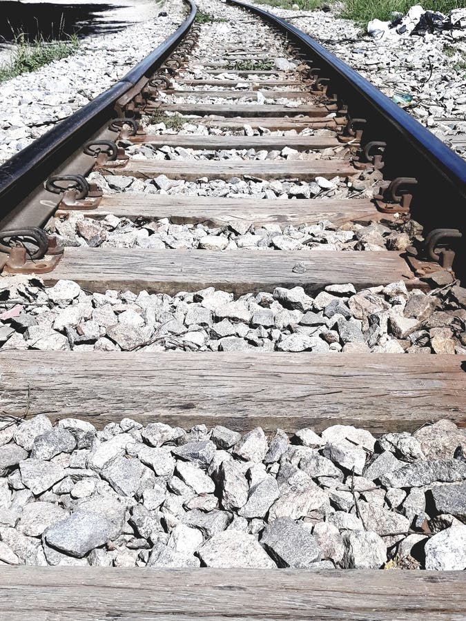 Train tracks stock image. Image of passengers, cargo - 131246895
