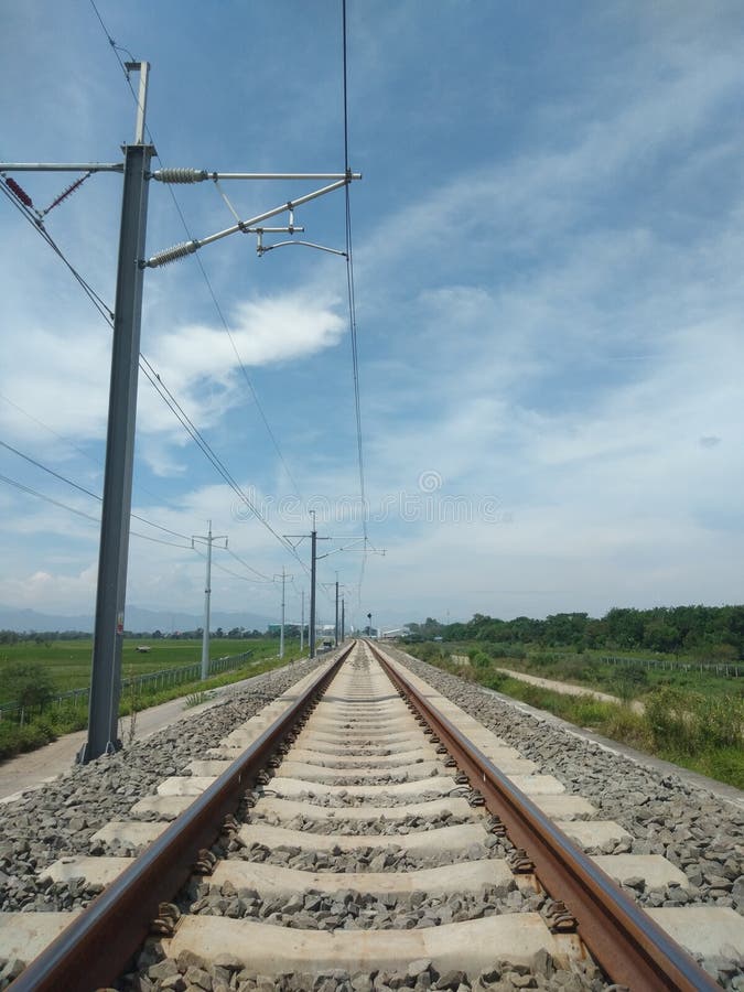 The Railroad is almost Complete Stock Image - Image of track ...