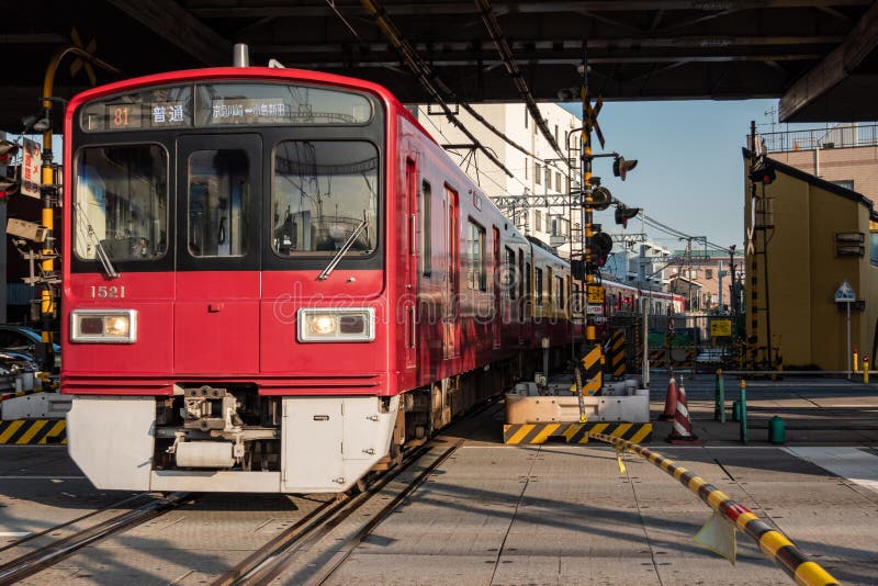 Railroad Crossing, Kawasaki Japan Editorial Image - Image of technology ...