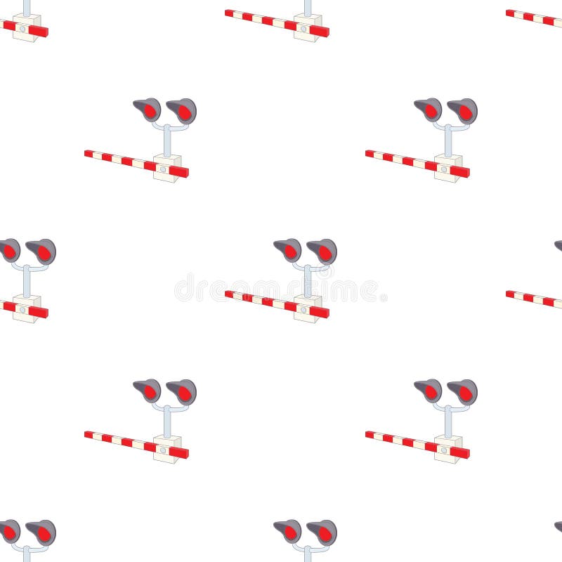 Railroad Crossing Pattern Seamless Vector Stock Vector - Illustration ...