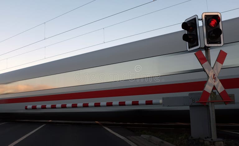 Railroad Crossing stock photo. Image of railway, traffic - 65043344
