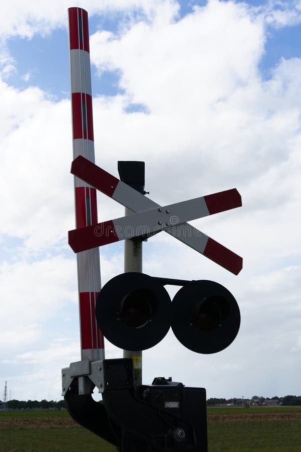 Railroad crossing security stock photo. Image of crossing - 124627434