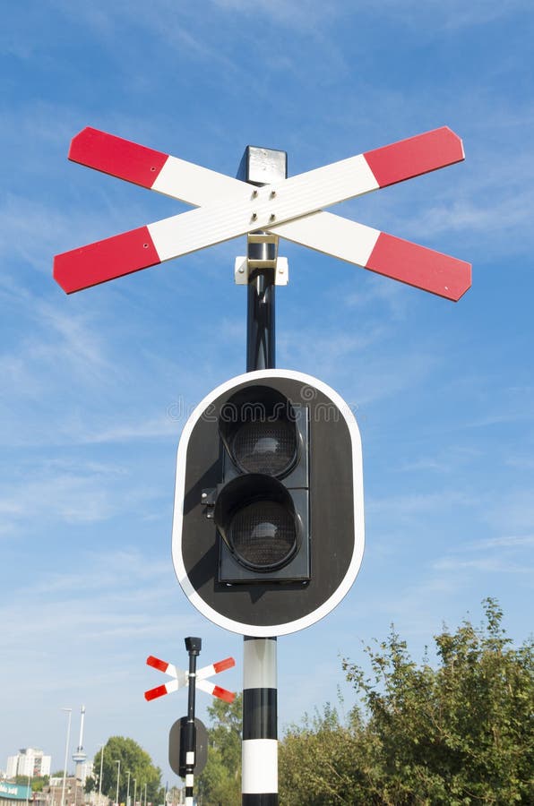 Railroad crossing sign stock photo. Image of railroad - 50666048