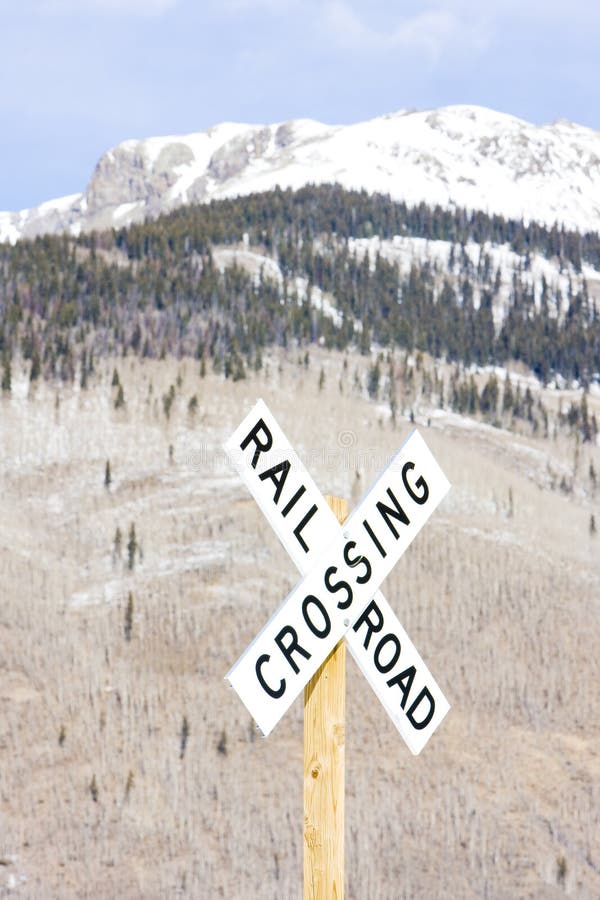 Railroad Crossing, Silverton, Colorado, USA Stock Image - Image of ...