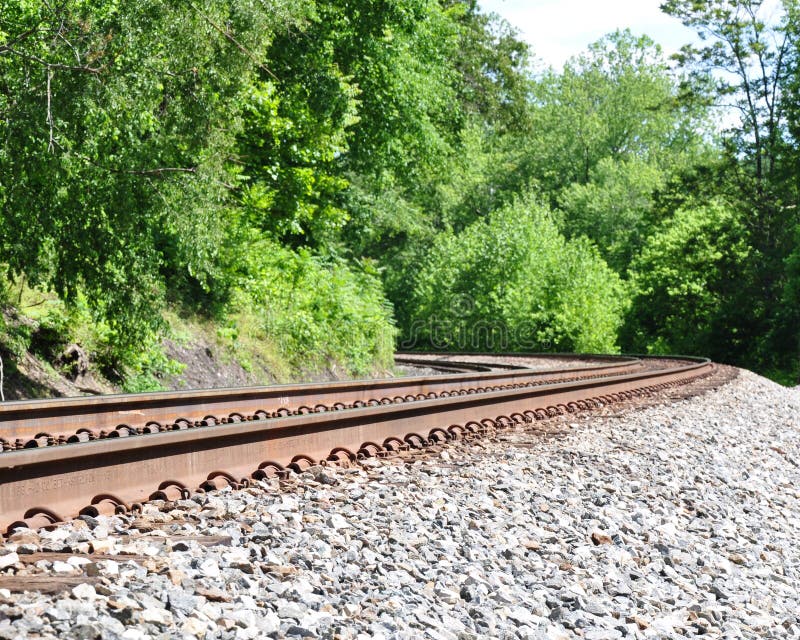 Railroad Curves stock image. Image of lines, green, curve - 37793967
