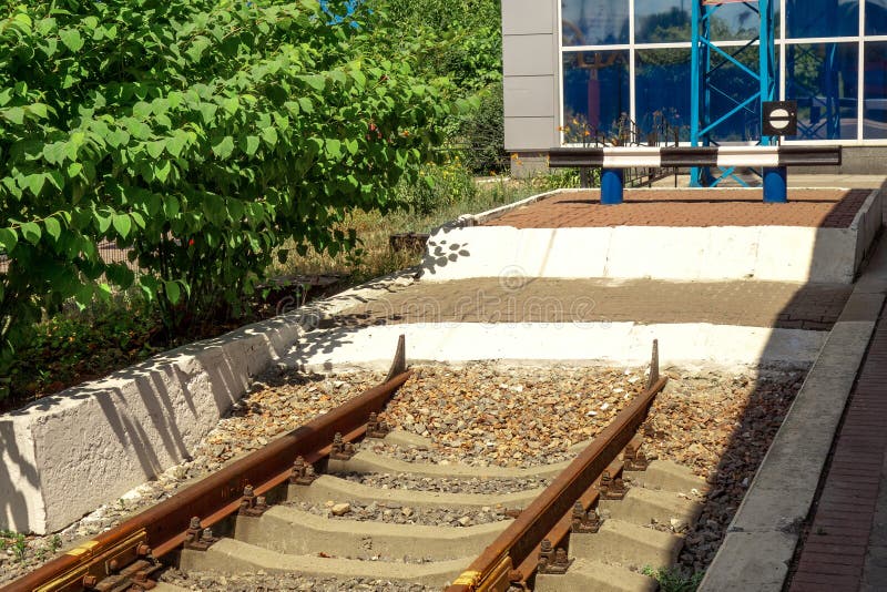 Railroad Dead End Siding. Concept of Limitation and Final Stock Image ...