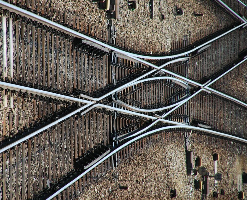 Railroad Double Switch stock photo. Image of traffic, railway - 8647754