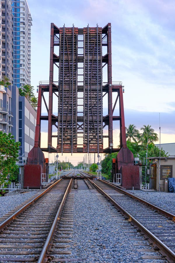 Railroad Drawbridge in Fort Lauderdale Florida Editorial Photography ...