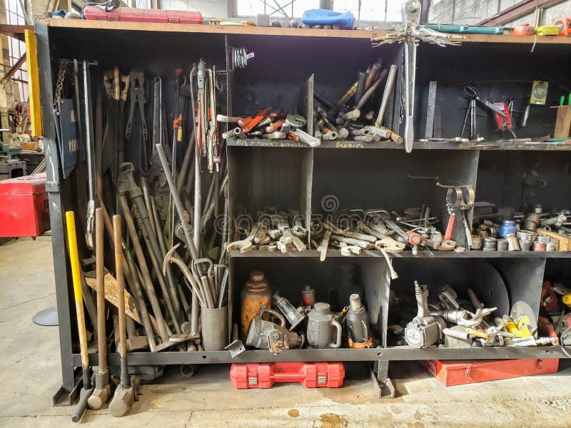 Railroad Engineer Tool Cart Stock Photo - Image of tools, rachet: 162538266