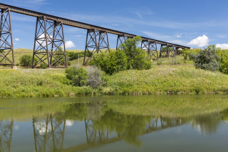 Railroad High Bridge stock image. Image of bridge, nature - 76632427